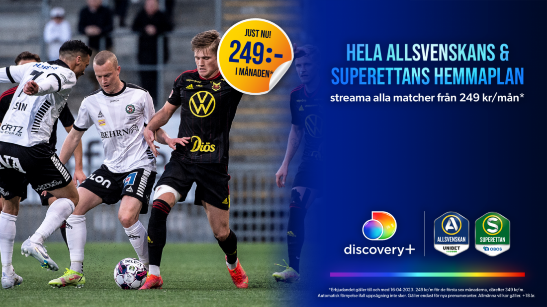 Så ser ni Superettan 2023 hos Discovery+ – Östersunds FK